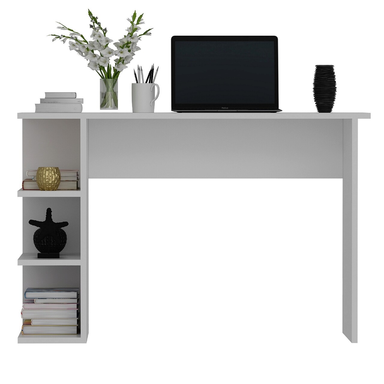 Birou, Olivia, Dora, 110x71.8x45 cm, PAL, Alb - Mezoni