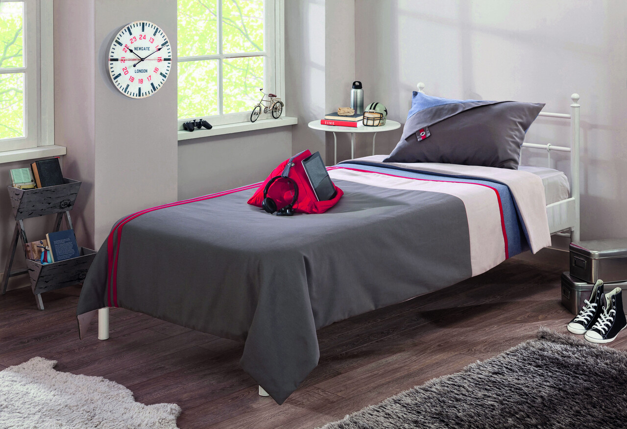 Set cuvertura de pat Young, Trio (120-140 Cm), Çilek, Poliester - Mezoni