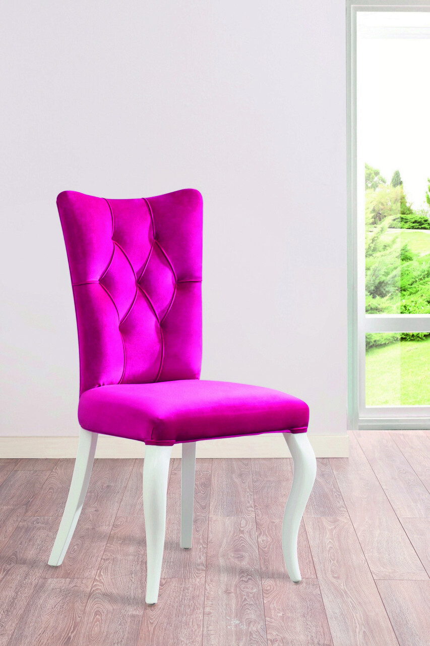 Scaun, Çilek, Rosa Chair, 55x84x56 cm, Multicolor - mezoni.ro