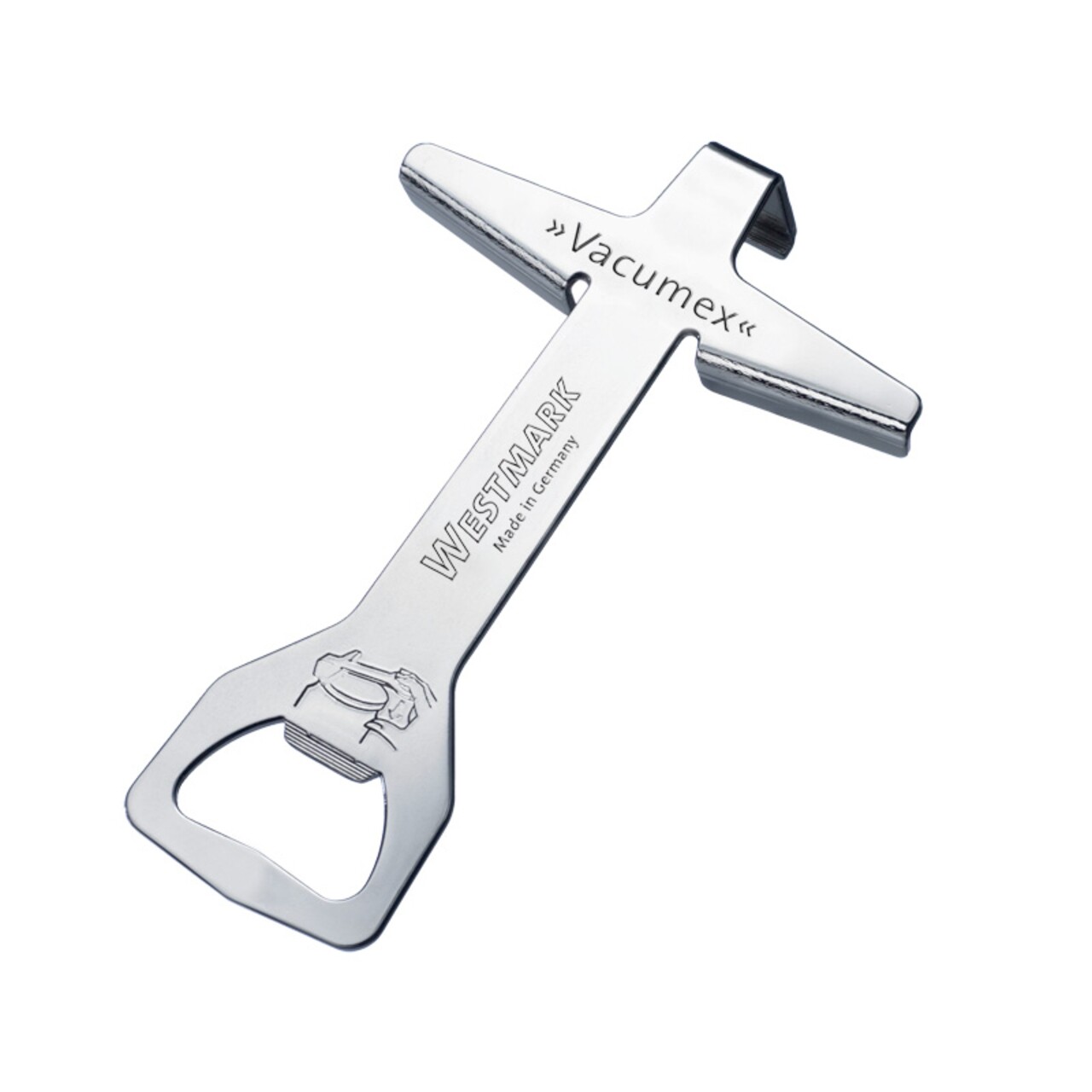 Desfacator pentru capace, Westmark Vacumex, 13.1 cm, otel - mezoni.ro