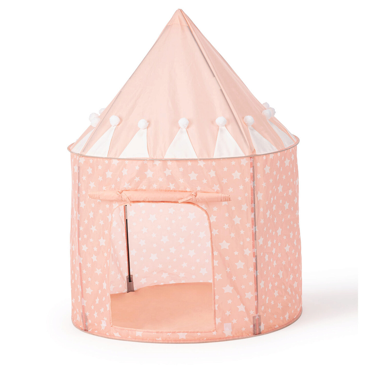 Cort de joaca pentru copii, Sato, 100x100x130 cm, Poliester, Roz ...