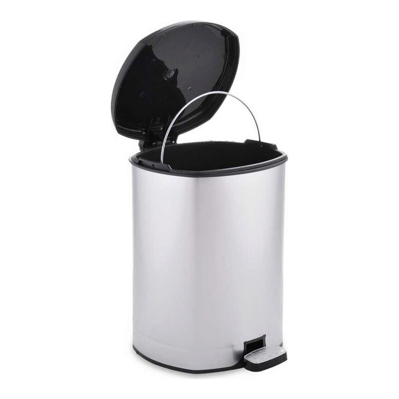 Cos de gunoi cu pedala Silver, Berilo, 6 L, plastic - mezoni.ro
